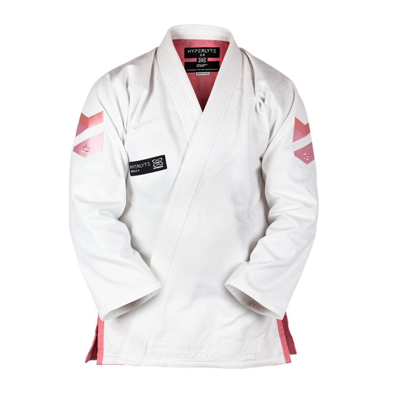 Hyperfly BJJ Gi Hyperlyte 3.0 white/candy pink - Hyperfly Europe