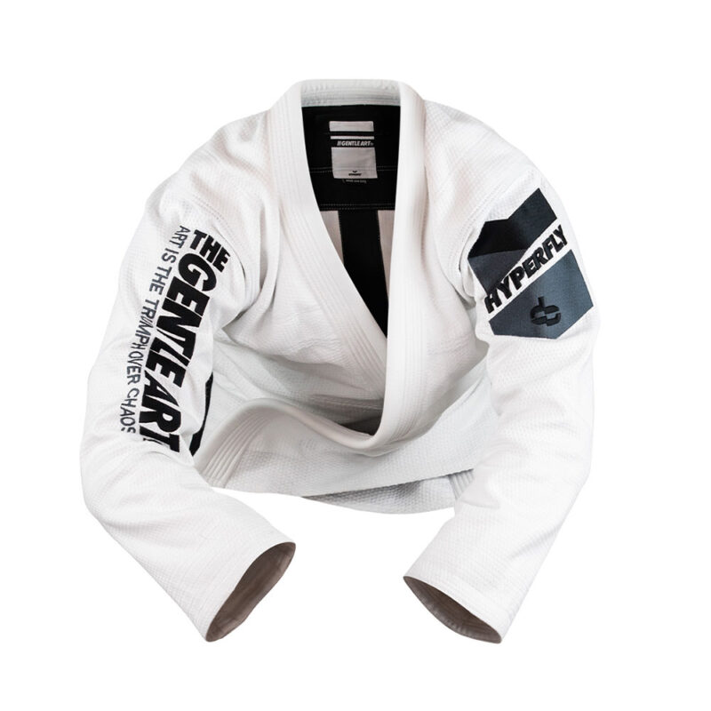 Hyperfly BJJ Gi The Gentle Art white - Hyperfly Europe